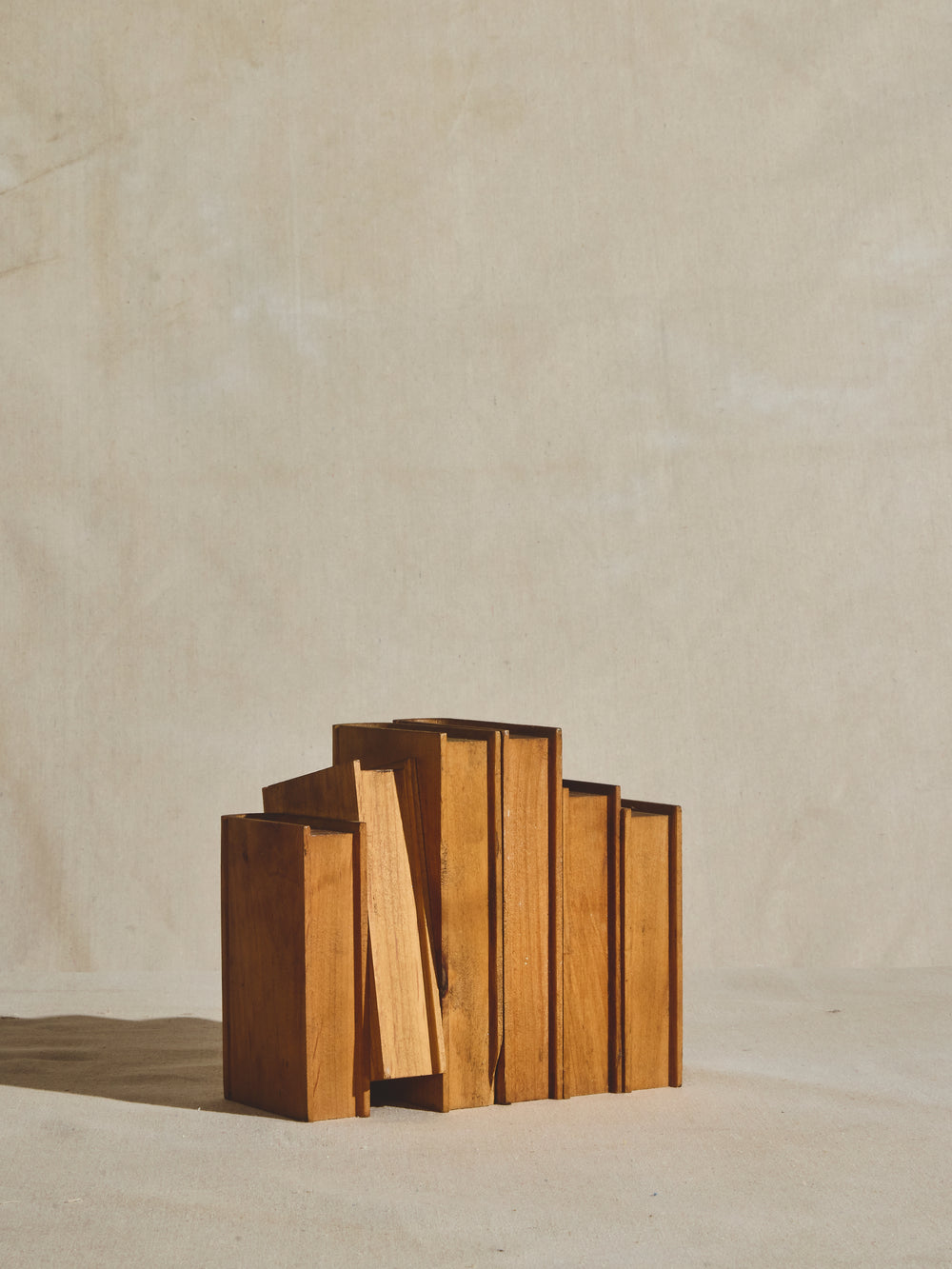 Wooden Bookend Sculpture
