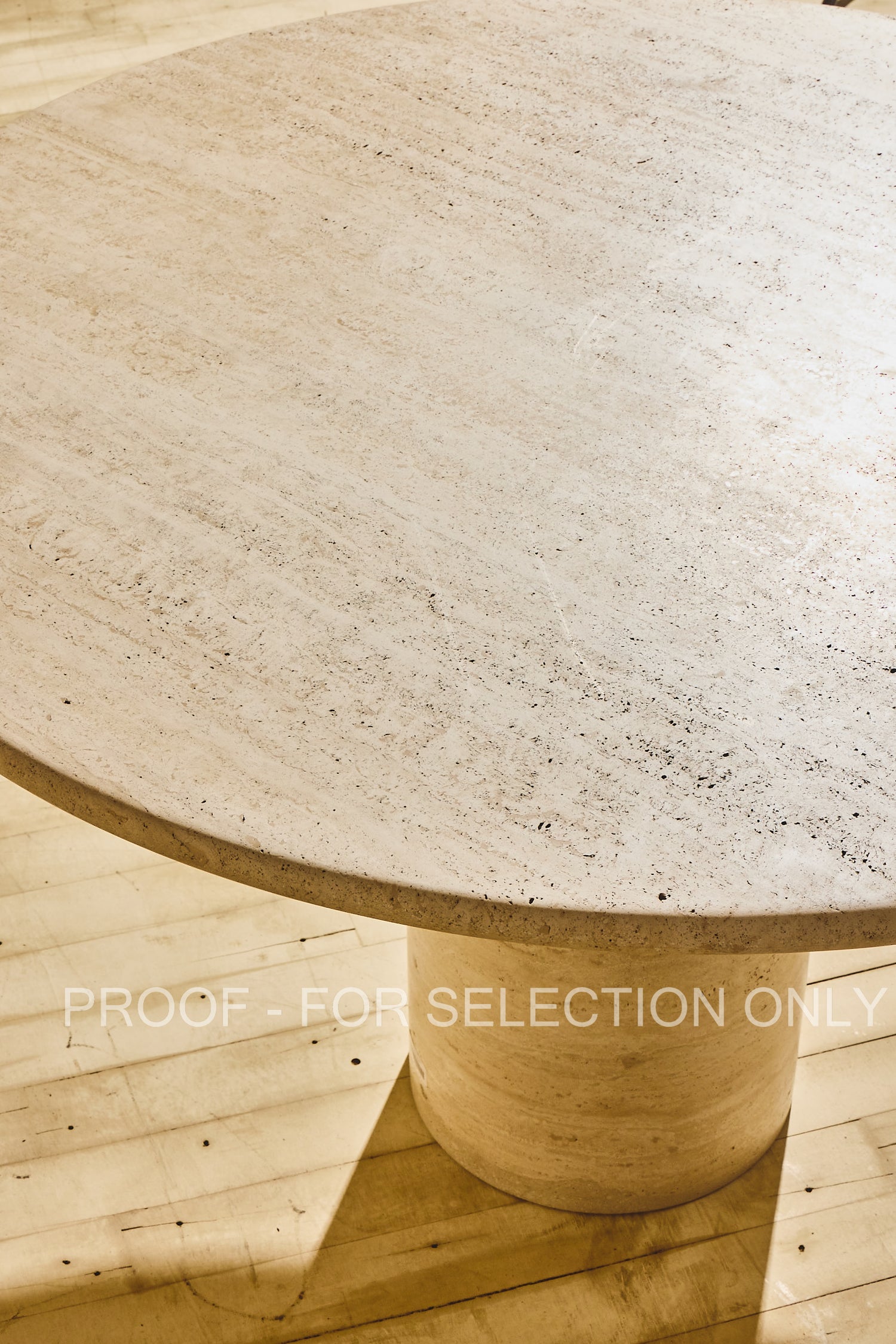 Travertine Entry Table