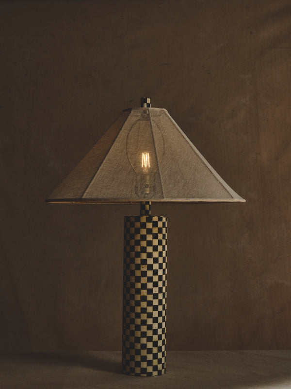 Checkered Bone Lamps