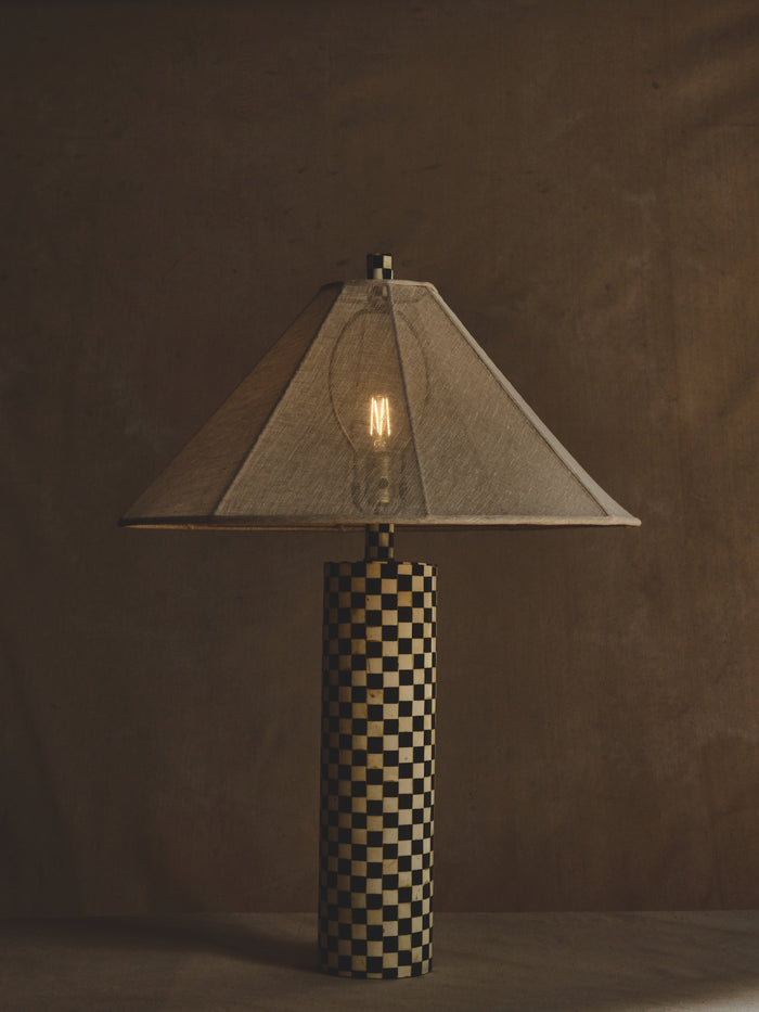 Checkered Bone Lamps